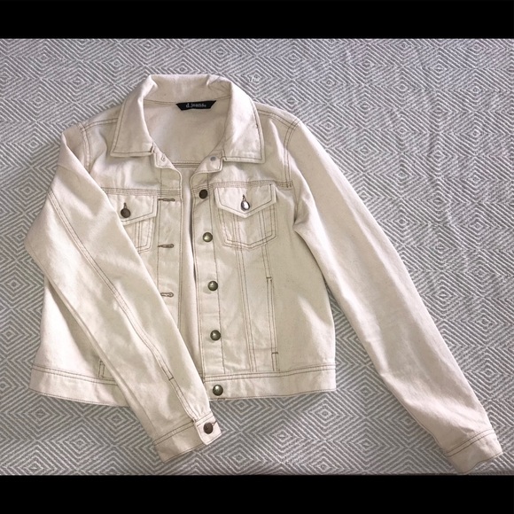 d. jeans | Jackets & Coats | Cream Jacket | Poshmark